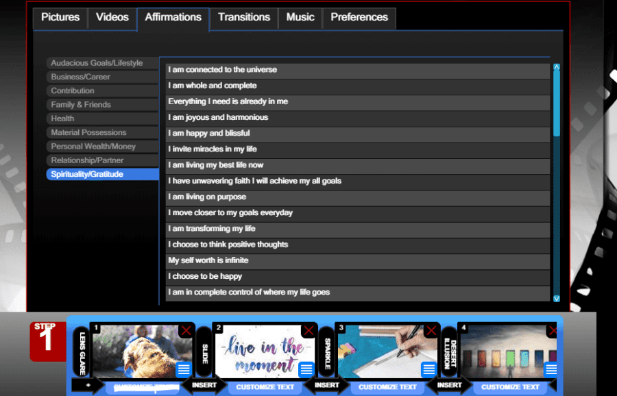 Mind Movies 4.0 Review: Creating Detailed Video Vision Boards