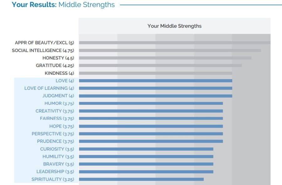 My Top 5 Character Strengths According To The VIA Institute
