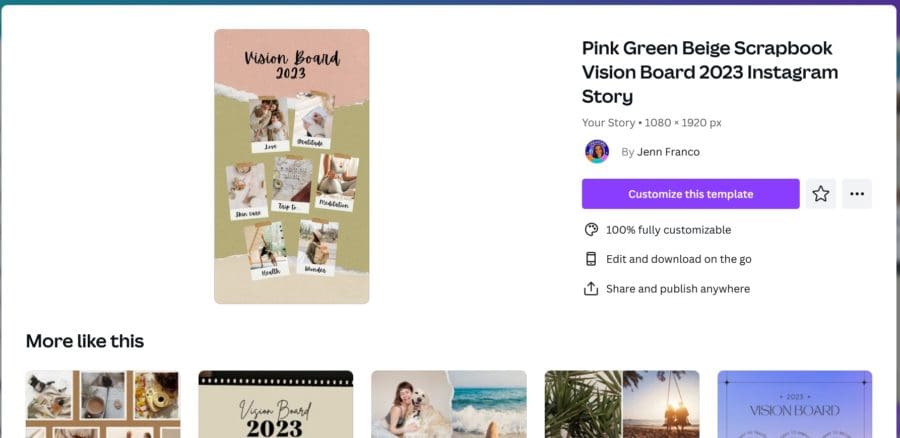 How To Make A Vision Board For Your iPhone's Wallpaper With Canva