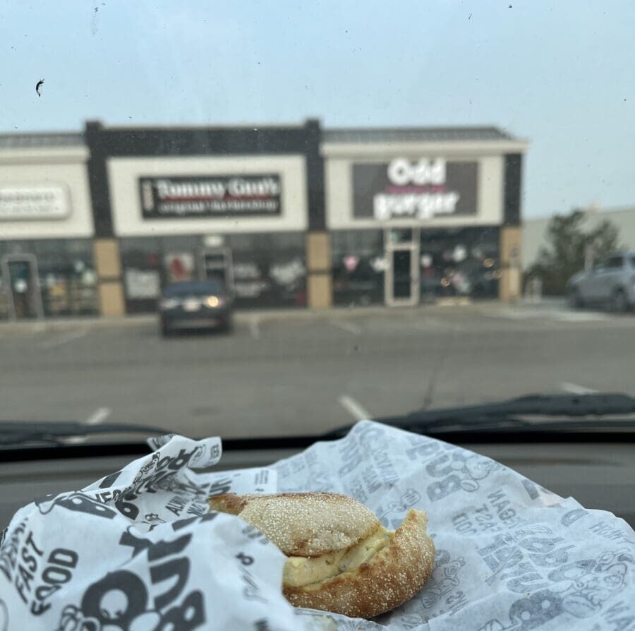 Review Of Odd Burger In Edmonton: Breakfast Sandwich And Sides